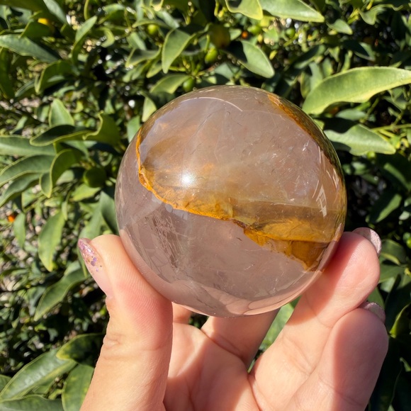 Other | Star Golden Healer Quartz Sphereyellow Quartz Ball With Sixray ...